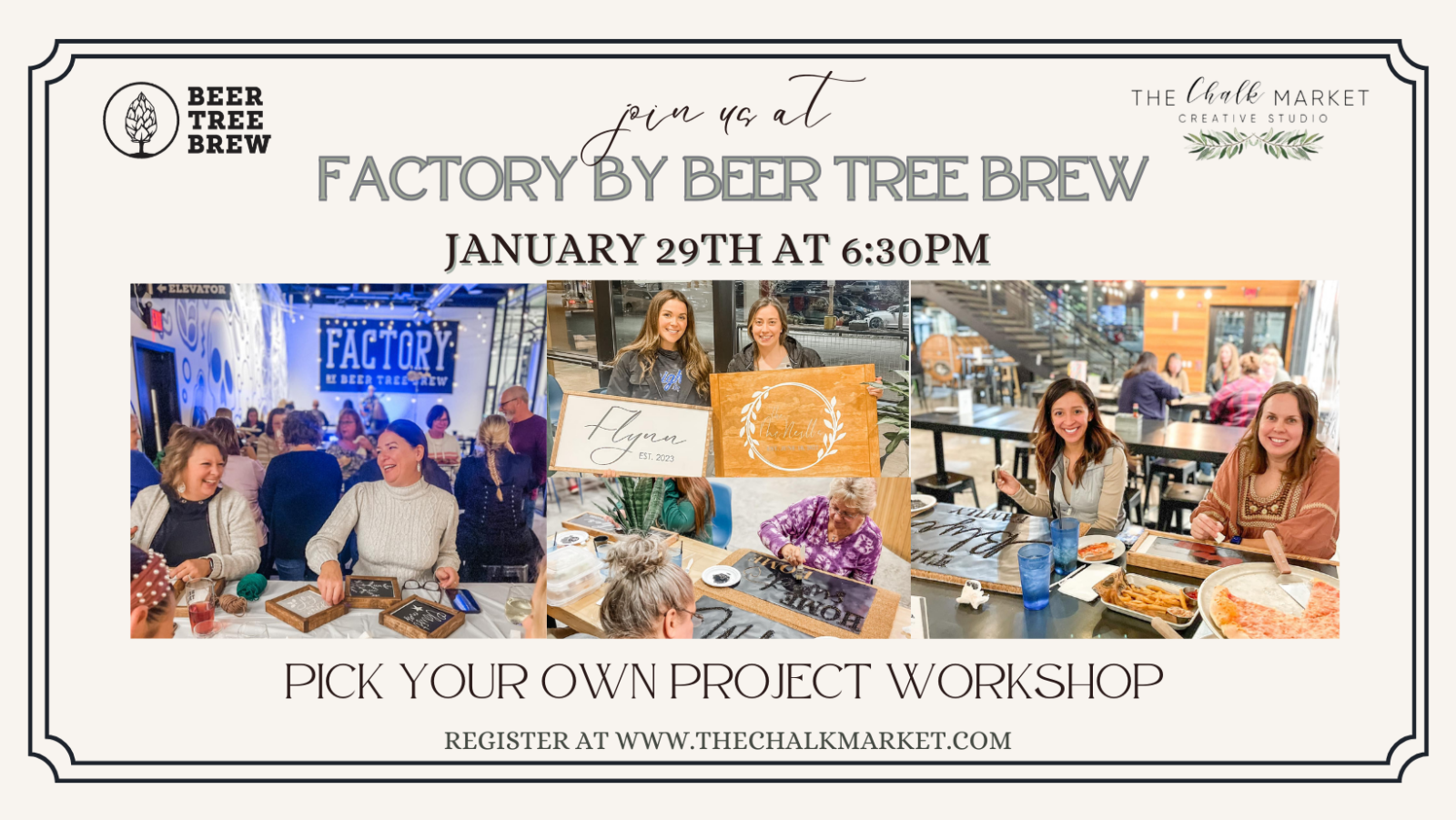 Pick Your Own Project Workshop at Beer Tree Factory | Brew Central